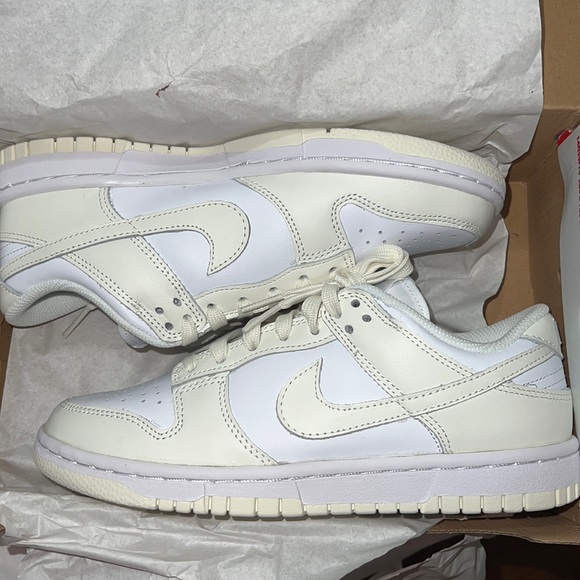 Nike | Shoes | Authentic Sail And White Nike Dunks | Poshmark